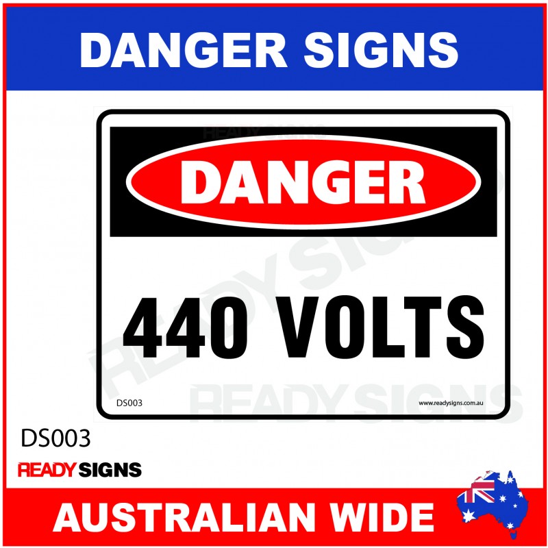 DANGER SIGN - DS-003 - 440 VOLTS