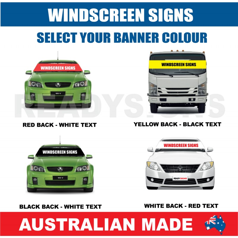 Windscreen Banner - WB001 - FOR SALE