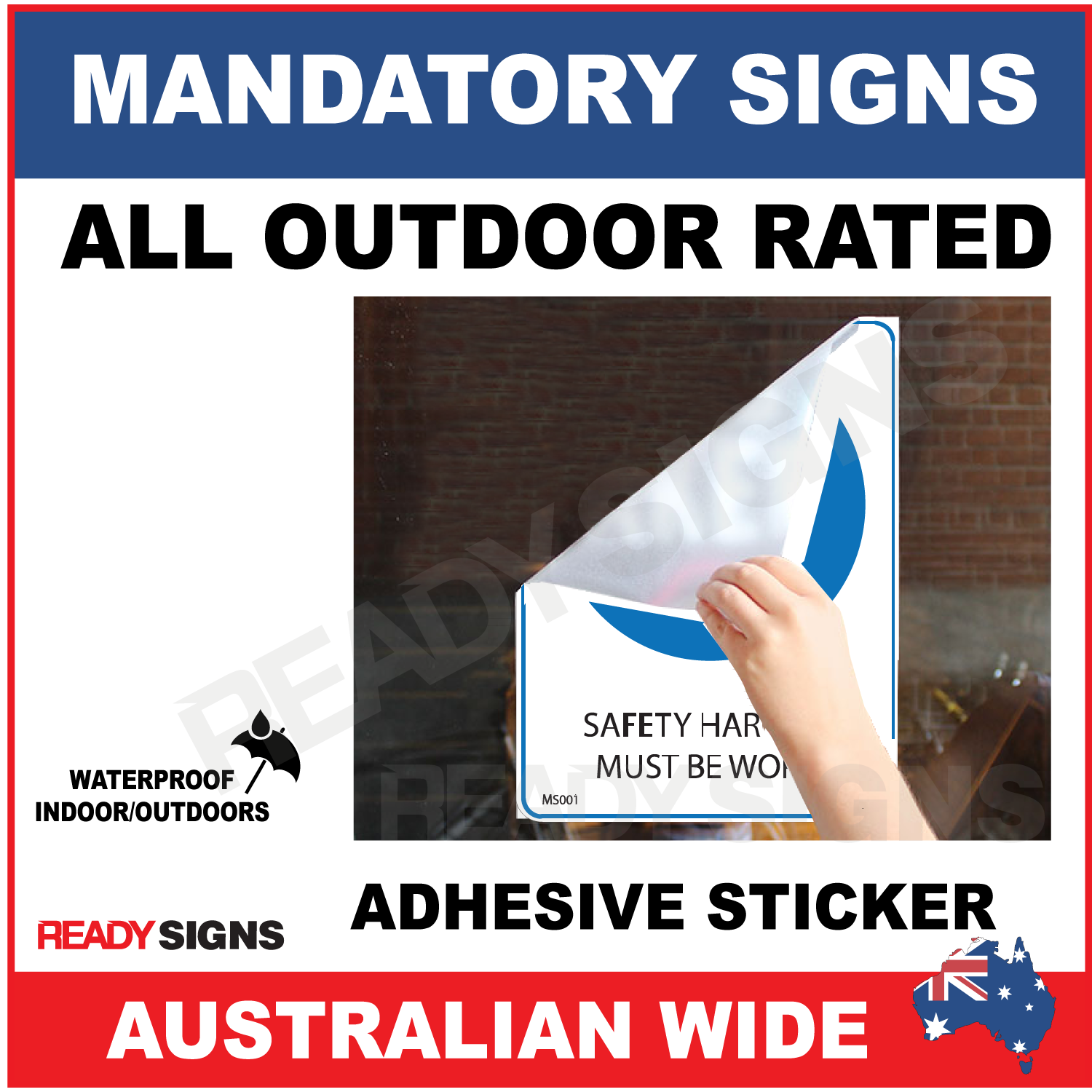 MANDATORY SIGN - MS056 - WELDING MASK MUST BE WORN