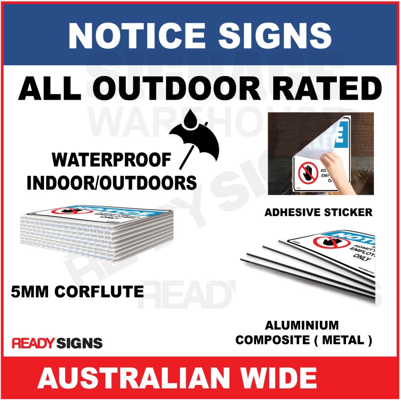 NOTICE SIGN - NS077 - ALL BAGS SUBJECT TO SEARCH