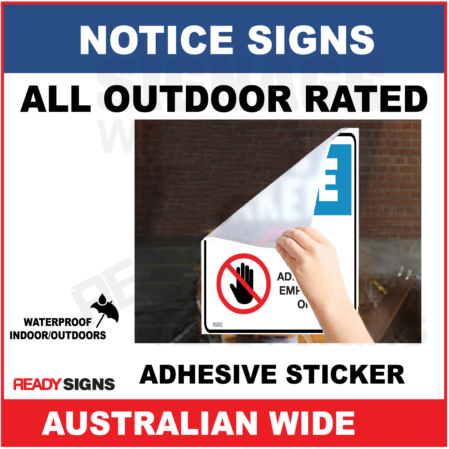 NOTICE SIGN - NS075 - NO SALES REPS WILL BE SEEN WITHOUT PRIOR APPOINTMENT