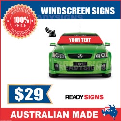 Windscreen banners