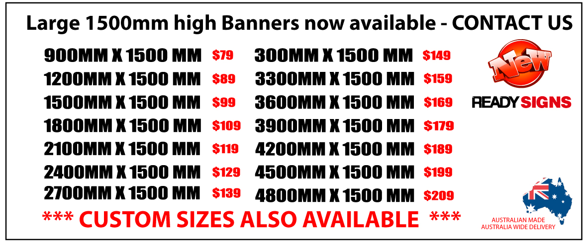 Banner 2400mm x 700mm